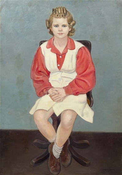 Macena Alberta Barton | Portrait of Dolores Morris (1944) | MutualArt