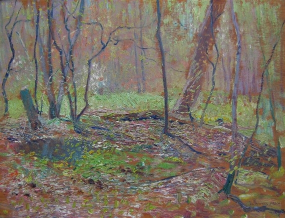 Addison Winchell Price | Woodland Pond | MutualArt