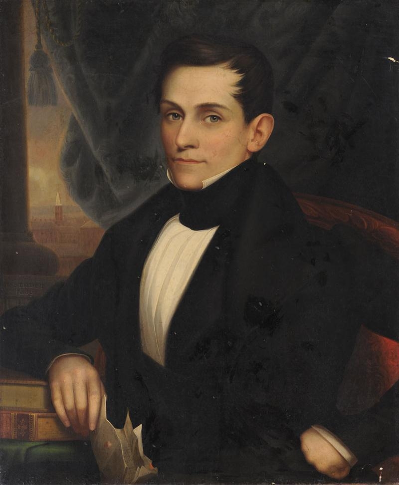 Robert Street | PORTRAIT OF A GENTLEMAN WITH BOOKS AND A LETTER (1835 ...