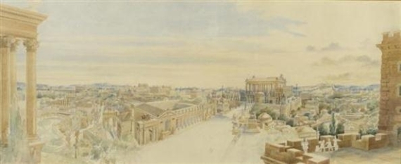 Leo von Klenze | Idealised view of the city of Rome | MutualArt