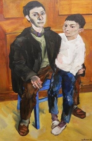 Peter de Francia | Portrait of two figures (1965) | MutualArt