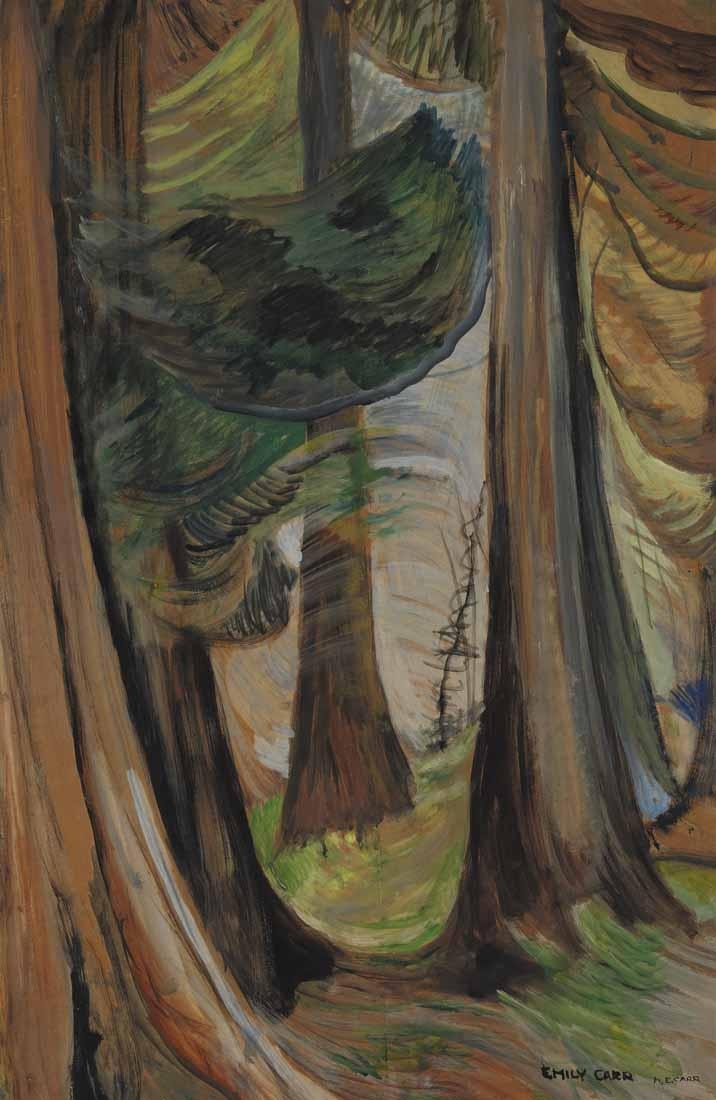 Emily Carr | BC Forest Interior (Circa 1935) | MutualArt