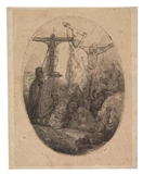 Rembrandt van Rijn | Christ Crucified between the Two Thieves: An Oval Plate (Circa 1641 ...