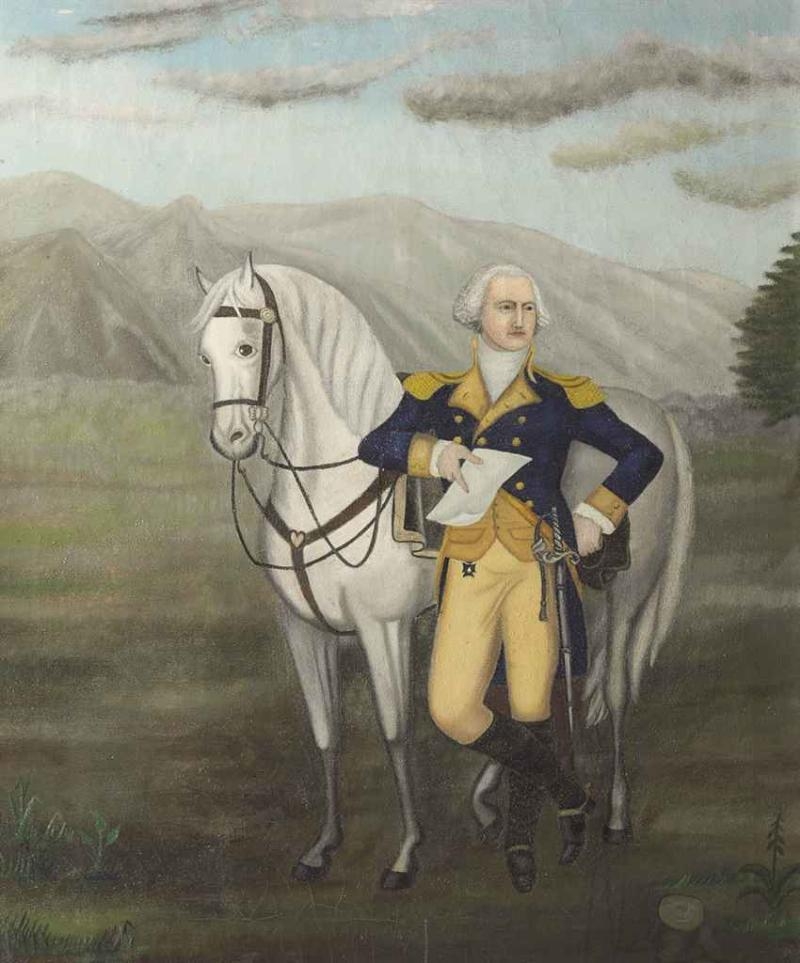 George Washington On A Horse