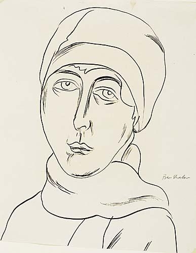 Ben Shahn | 3 works: Older Couple Under Porch; Couple Walking with ...