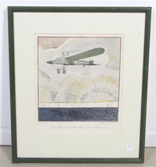 Donald Lemon | Louis Bleriot Crosses the White Cliffs of Dover in May ...