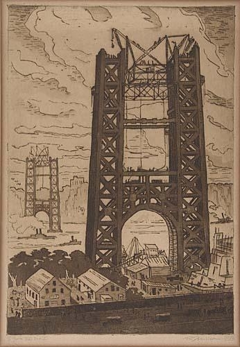 Frederick K. Detwiller | George Washington Bridge Construction (1928 ...