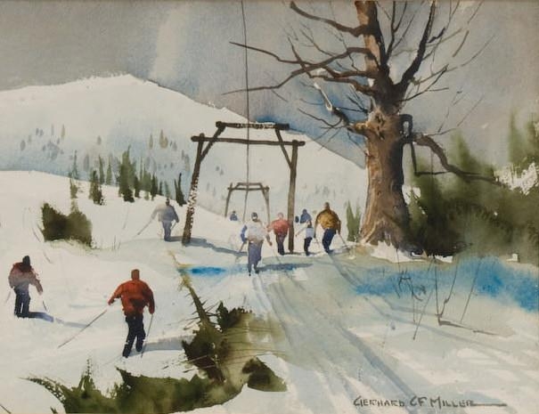Gerhard Carl Frederick Miller | Winter Scene | MutualArt