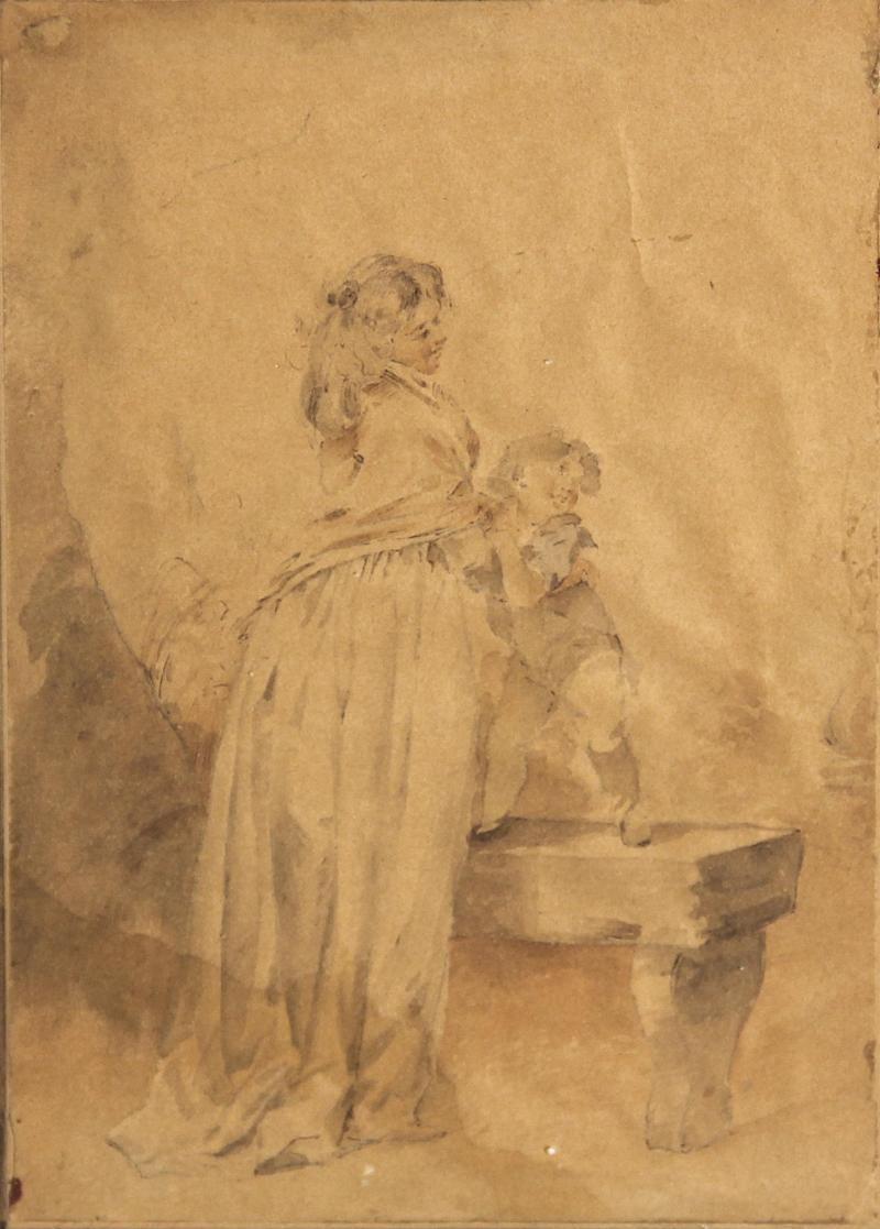 Józef Grassi | A Mother and Her Young Child | MutualArt