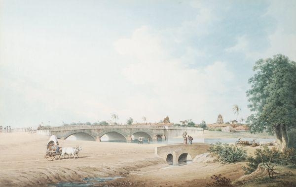 John Gantz | View of St Andrews Bridge, Madras (1821) | MutualArt