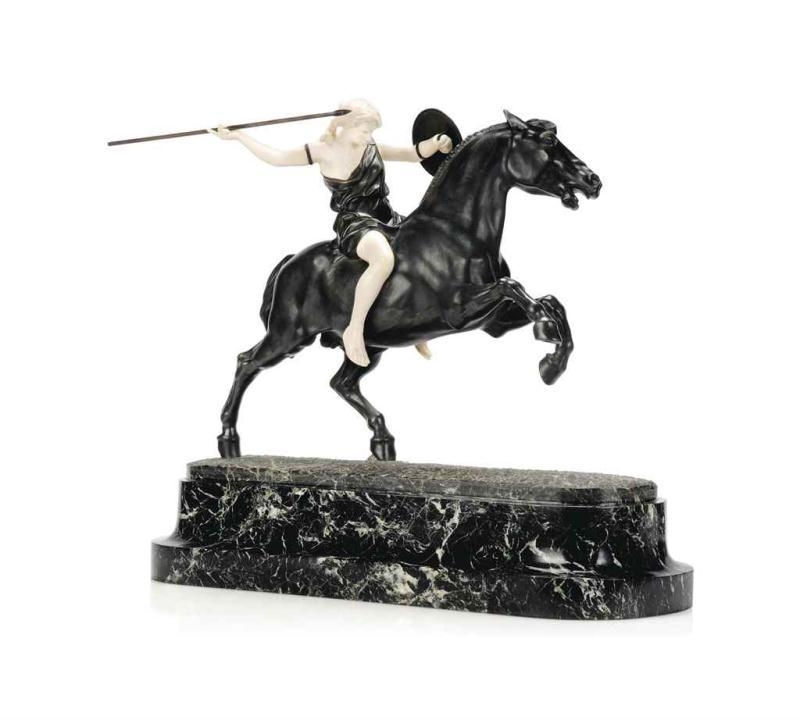 Daniel Joseph Bacqué | Warrior on horseback | MutualArt