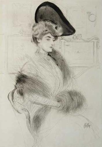 Paul César Helleu | ELLEN HELLEU STANDING (Circa 1900) | MutualArt