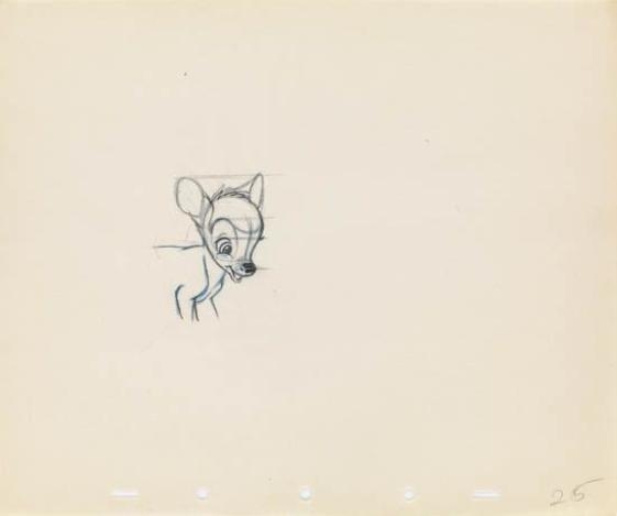 Walt Disney Studios | Bambi and Thumper/An Animation Cel from Bambi ...