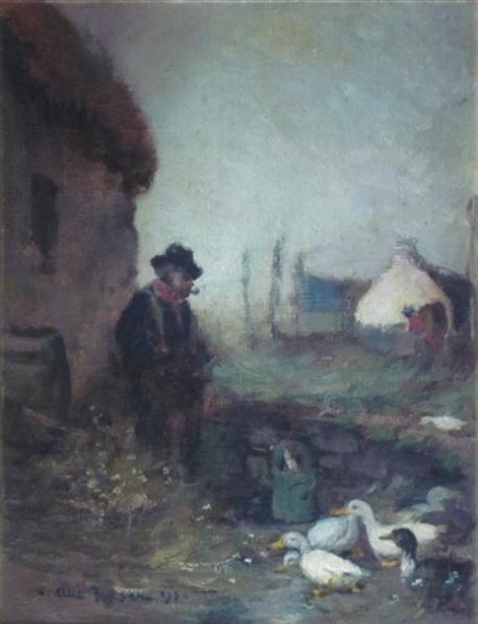 Alexander Coutts Fraser | A Quiet Smoke | MutualArt