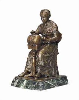 Richard Thuss | A Viennese Bronze Model Of A Seated Woman | MutualArt