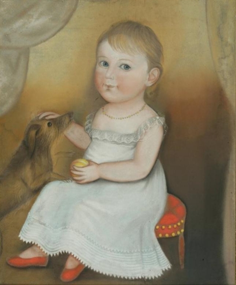 Deacon Robert Peckham | Portrait of a Young Child in a White Dress and ...
