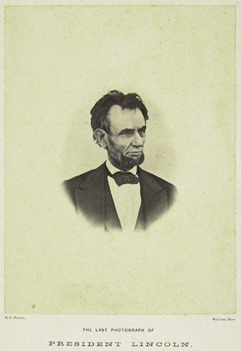 H. F. Warren | The last photograph of President Lincoln taken on the ...