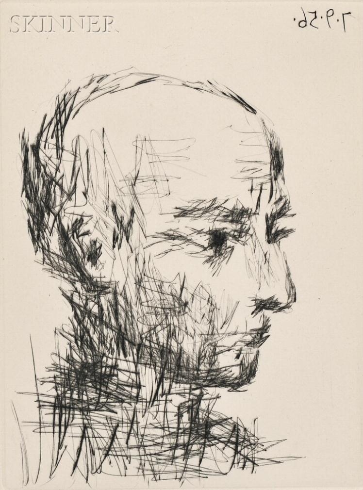 Pablo Picasso | Portrait of Max Jacob (1956) | MutualArt