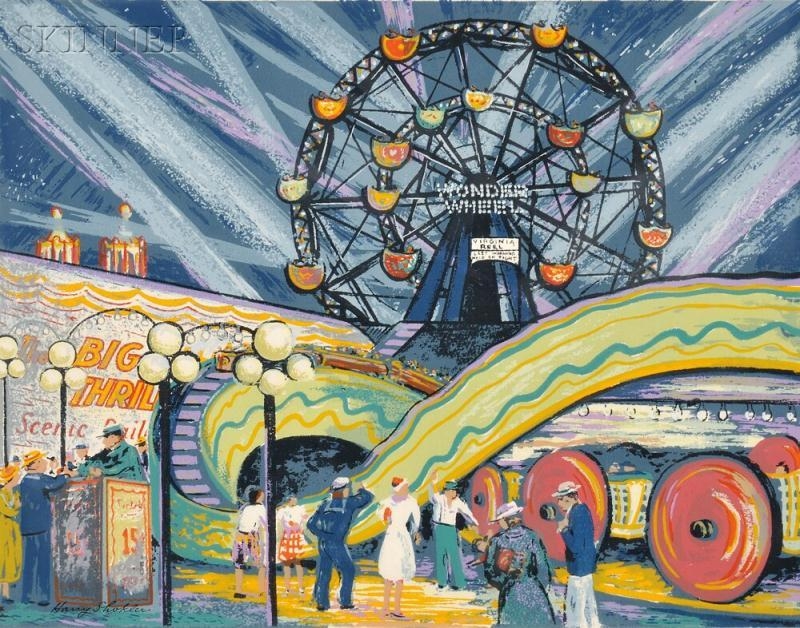 Harry Shokler | Coney Island (1942) | MutualArt