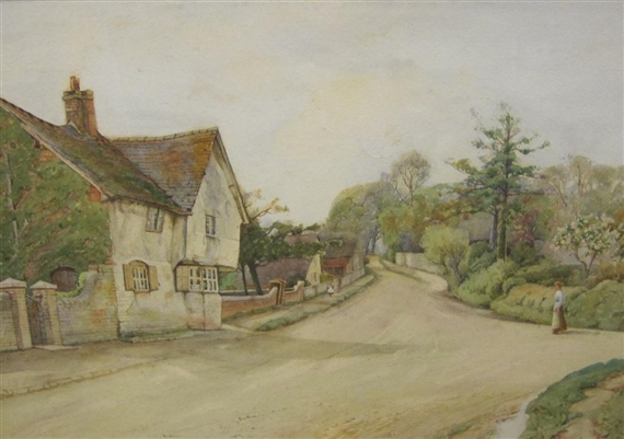 David Hewitt | A Village Street | MutualArt