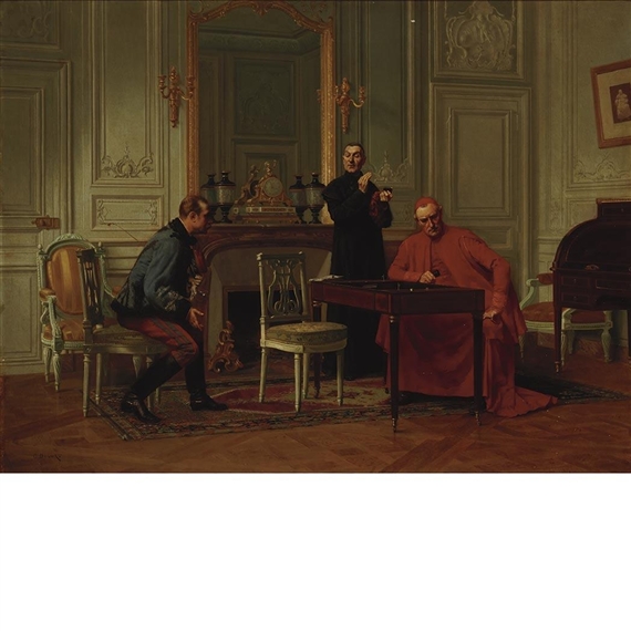 Charles Édouard Delort | Cardinal at the Gaming Table | MutualArt