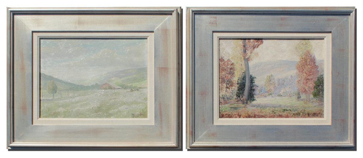 W.J. Smith | Pair of Impressionist Landscapes | MutualArt
