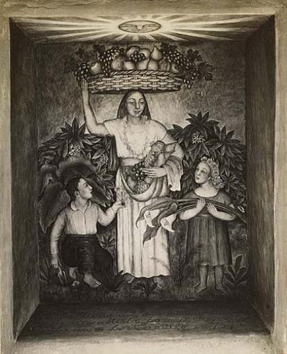 Ansel Adams | Detail Of The Allied Arts Guild's Fresco California, By ...