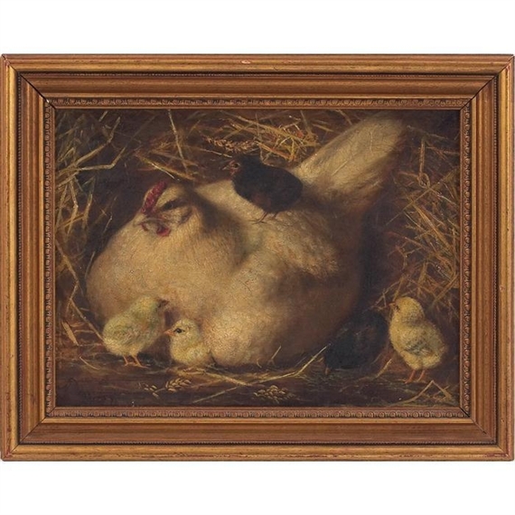 Ben Austrian | Hen and Chicks (Circa 1920) | MutualArt