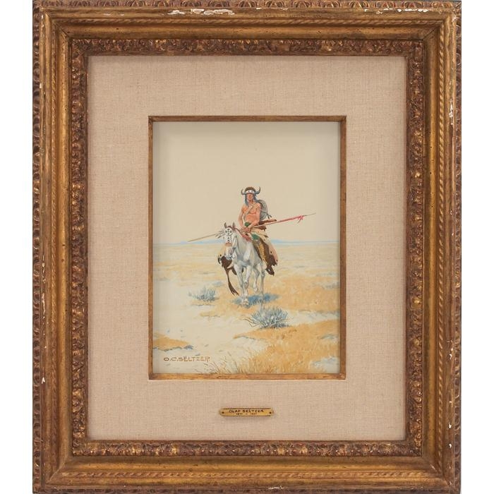 Olaf C. Seltzer | Comanche Warrior | MutualArt