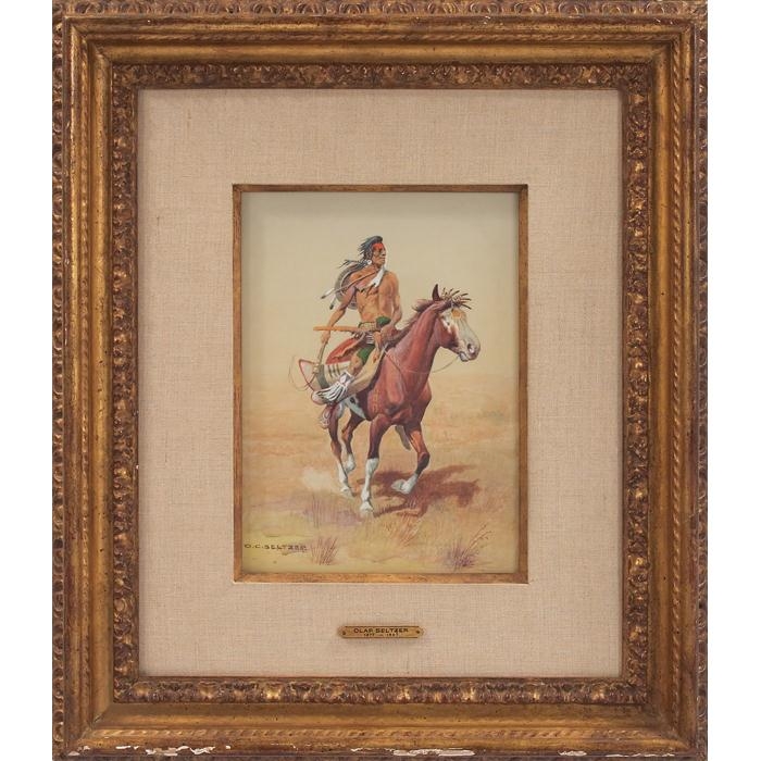 Olaf C. Seltzer | Comanche Warrior | MutualArt
