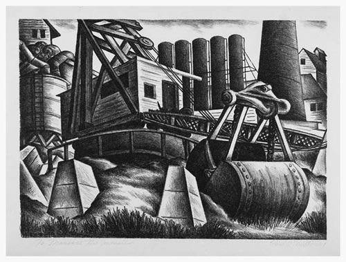 Paul Raphael Meltsner | Industrial Scene (Circa 1940) | MutualArt