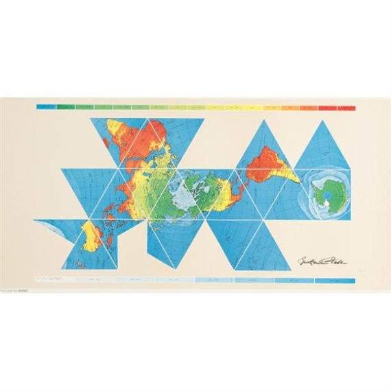 Fuller Buckminster | Dymaxion Map (1979) | Compare similar artworks ...