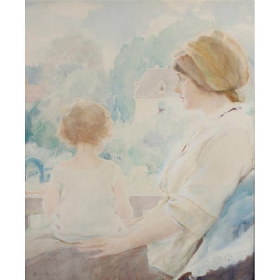 Olive Rush | Mother and Child (1920) | MutualArt
