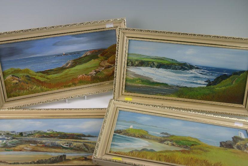 Jill Mickle | Group of 4 Works: Cable Bay; Cemaes Bay; Llanddwyn Island ...