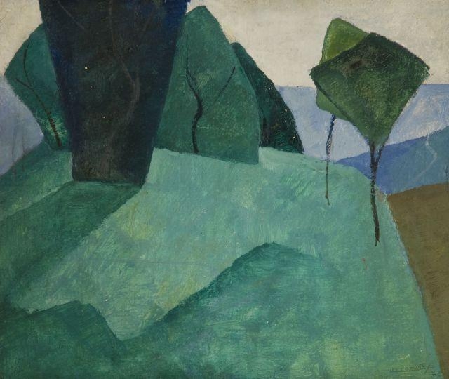 Luc Lafnet | Paysage cubiste (1928) | MutualArt