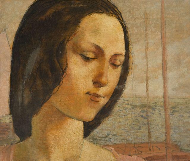 Luc Lafnet | Femme dans un port (1931) | MutualArt