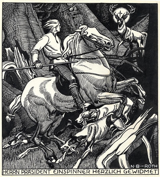 Norbertine von Bresslern-Roth | The Stag of Saint Hubertus | MutualArt