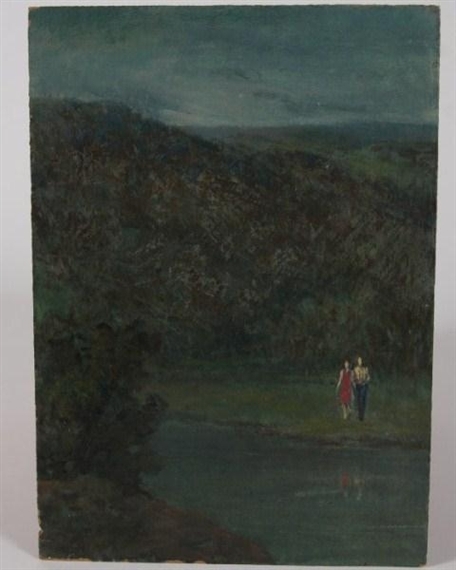 Robert Rukavina | Couple in lake landscape | MutualArt