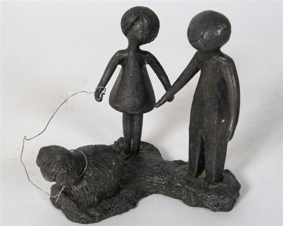 William Lattimer | Children with a Dog | MutualArt