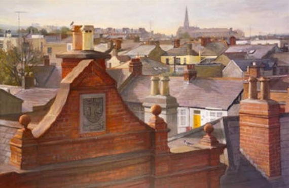 Oisin Roche | Dun Laoghaire Rooftops | MutualArt