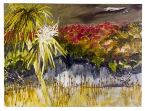 Patrick Hickey | Garden With Sago Palms | MutualArt
