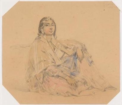 James Duffield Harding | Gypsy Girl | MutualArt
