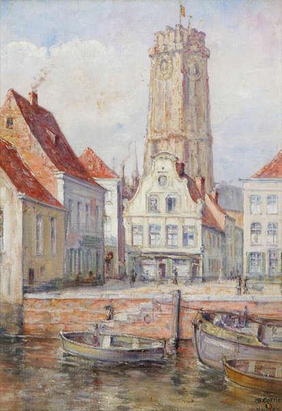 Jean Baptiste Coene | The Mechlin fish market | MutualArt