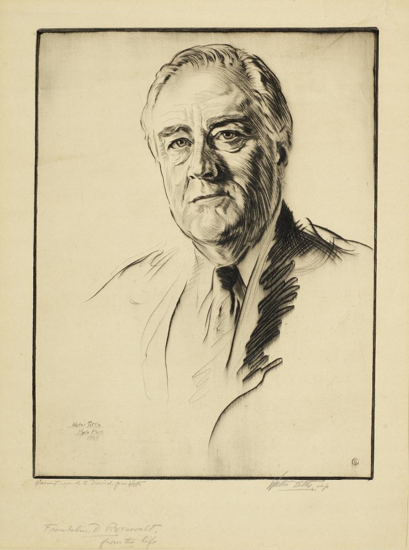 Walter Ernest Tittle | Portrait of Franklin D. Roosevelt (1944) | MutualArt