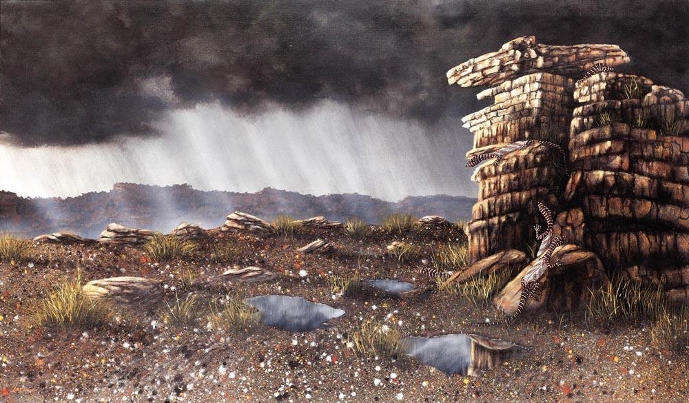 Lin Onus | Deep Water (Matong) (1995) | MutualArt