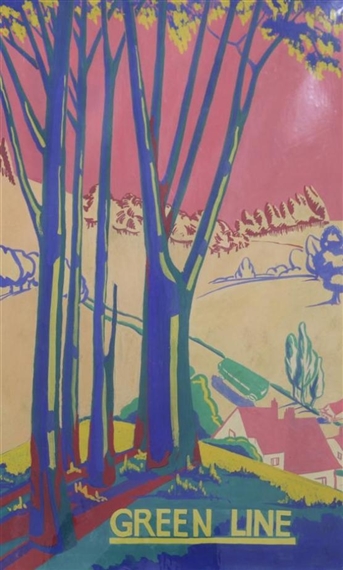 Hazel Bruce Dunlop | Artwork for Green Line poster | MutualArt