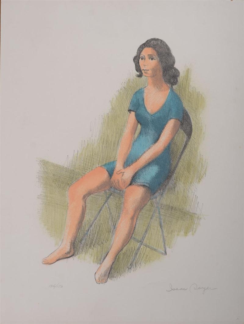 Isaac Soyer | Girl Seated (1973) | MutualArt