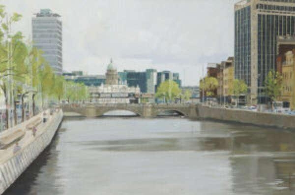Enkhbold Dambadarjaa | View Of The River Liffey | MutualArt