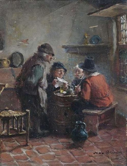 Max Gaisser | Get-together in an interior | MutualArt