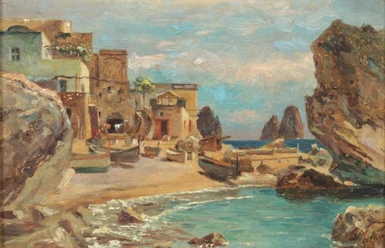 Gustav H. Wolff | COASTAL VILLAGE (1924) | MutualArt